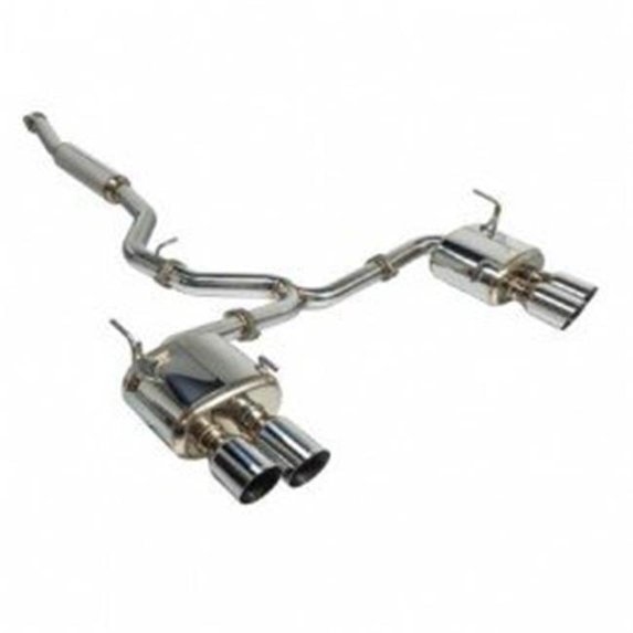 4 in. Cat-Back Exhaust Titanium Stainless Resonated for 2015 Plus ...