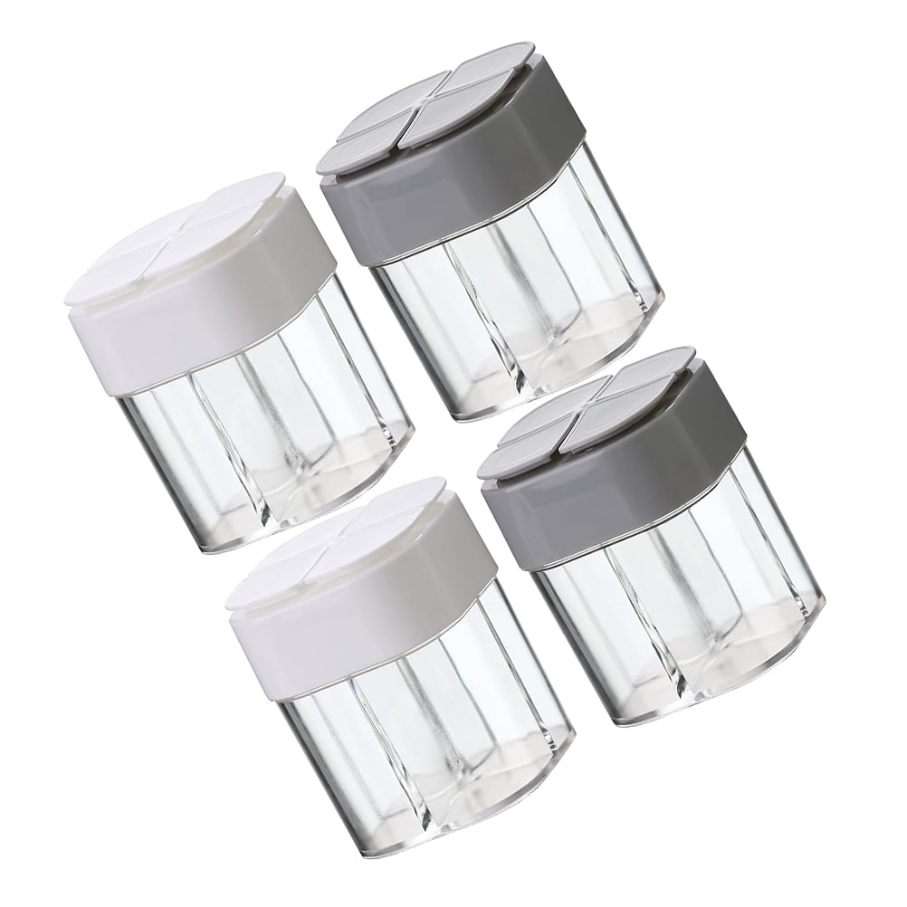 4 in Condiment Bottle Combination Powder Storage Container Sugar Jars ...