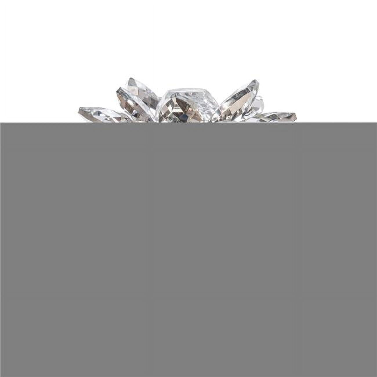 4 in. Crystal Round Lotus Box, Clear & Frost - Walmart.com