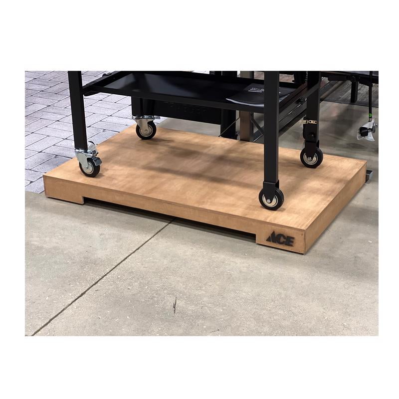 Retail First 9082631 4 x 30 x 48 in. Platform Base Wood, Brown ...