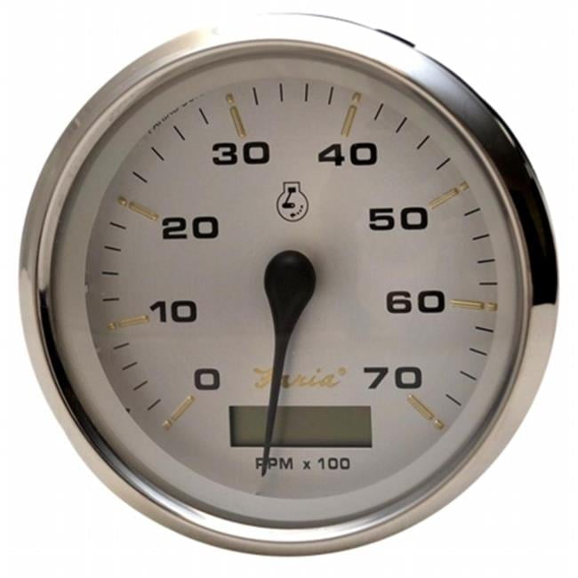 4 in. Kronos Tachometer with Hourmeter - 7,000 RPM Gas - Outboard ...