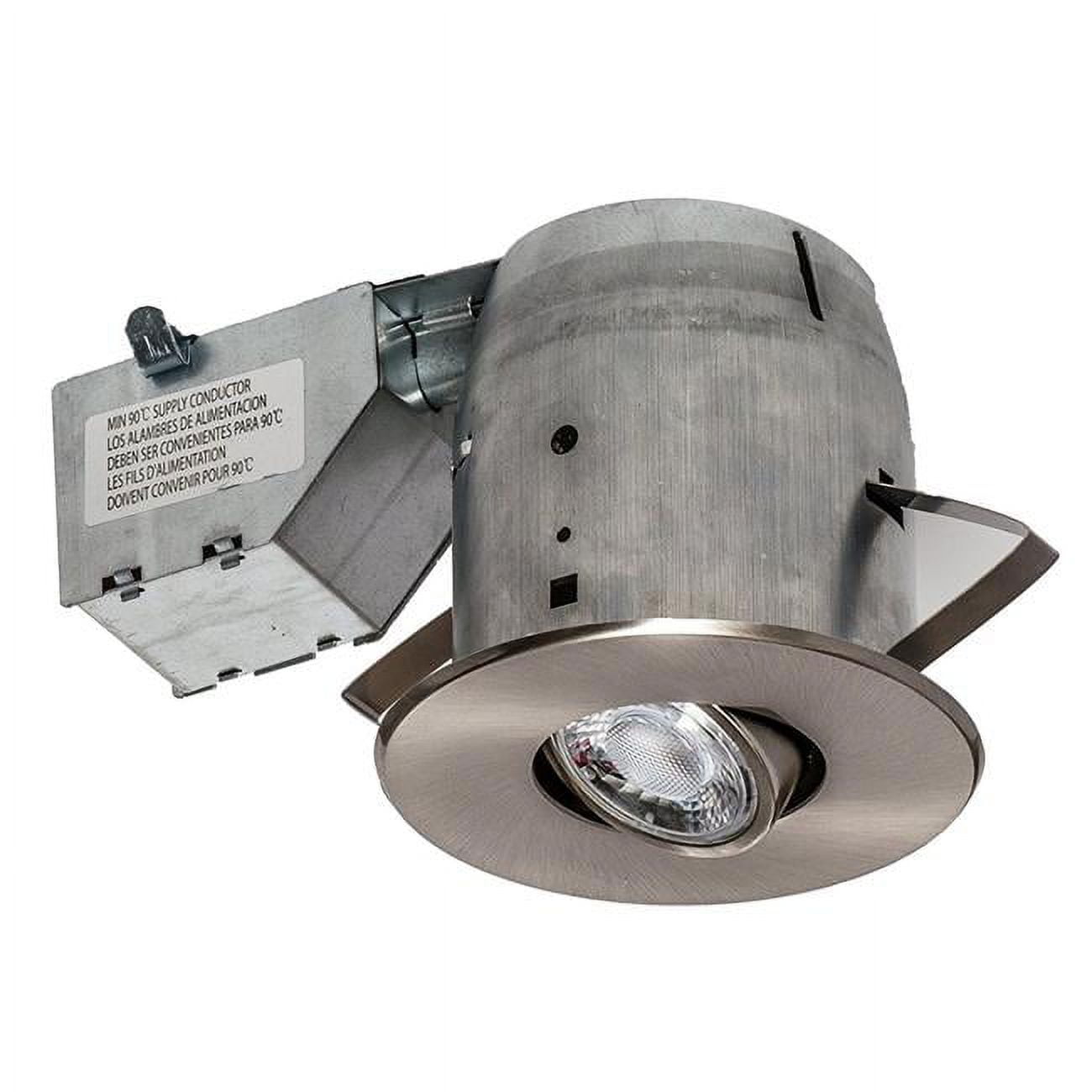 4 in. LED Swivel Recessed Light for GU10, Burhsed Nickel - Walmart.com