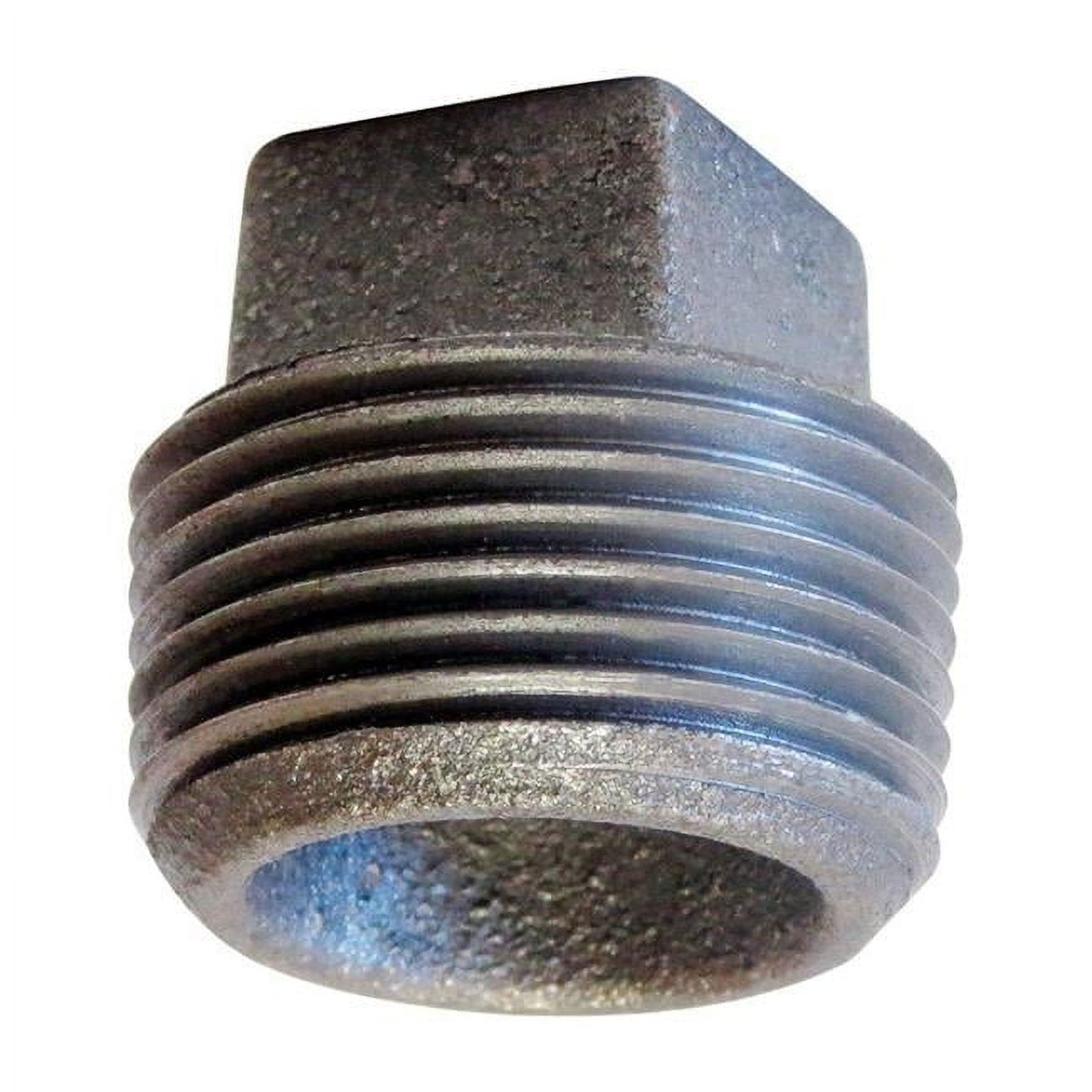 4 in. MPT Cast Iron Cored Square Head Plug - Walmart.com