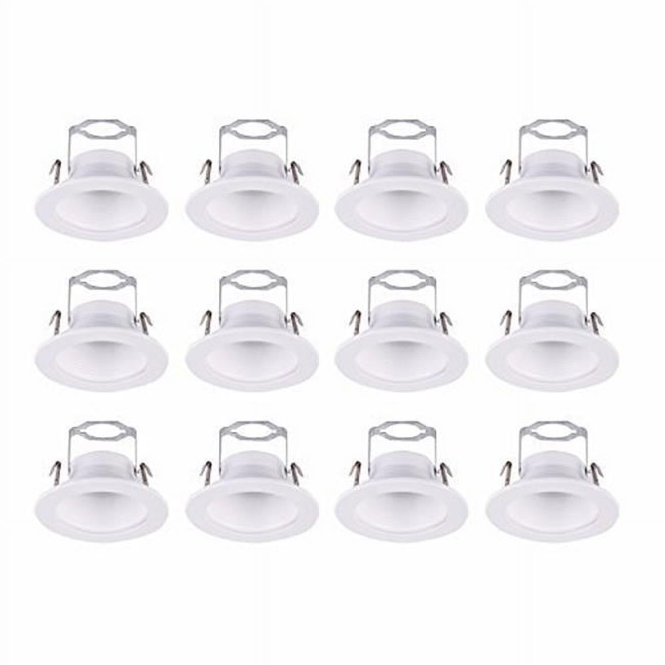 4 in. Matte White Baffle Trim with Socket Bracket Fits BR20 R20 PAR20 ...