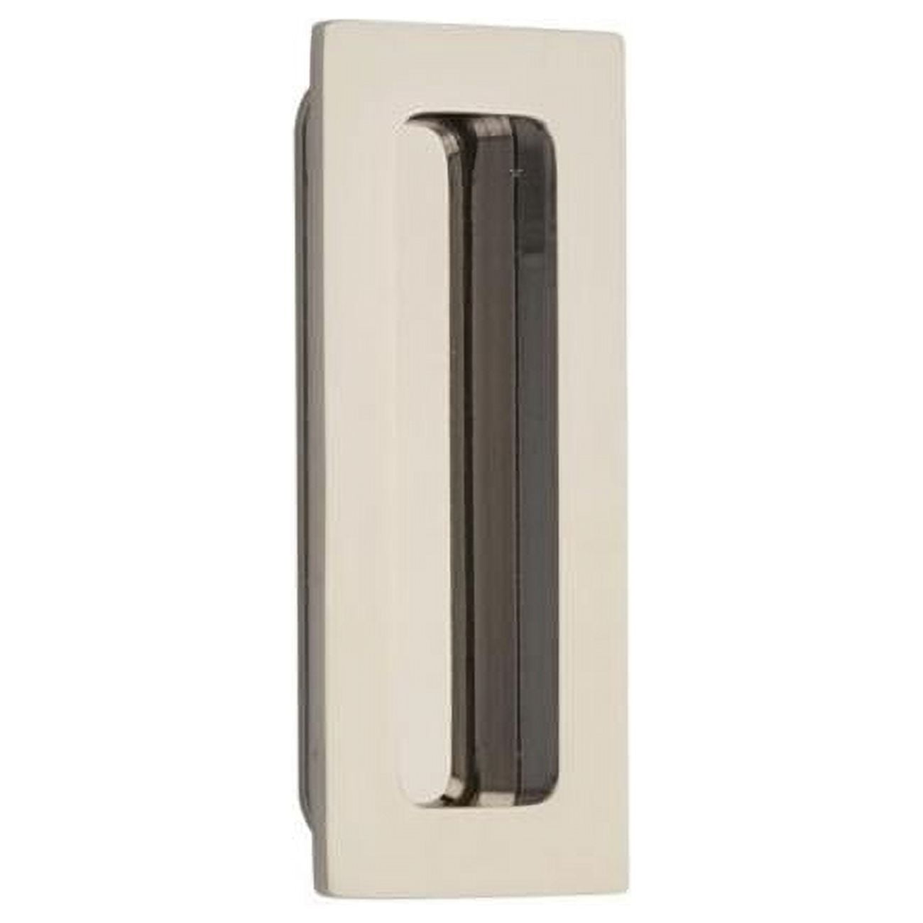 4 in. Modern Rectangular Flush Pull, Bright Nickel - Walmart.com