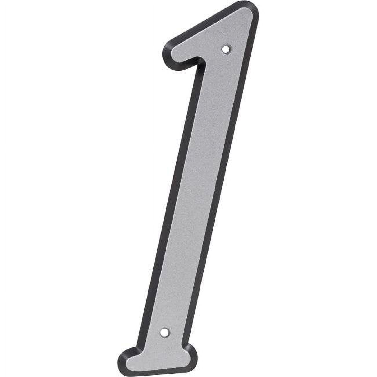 4 in. Nail-On Reflective Plastic House Number - 1 - 3 Piece - Walmart.com