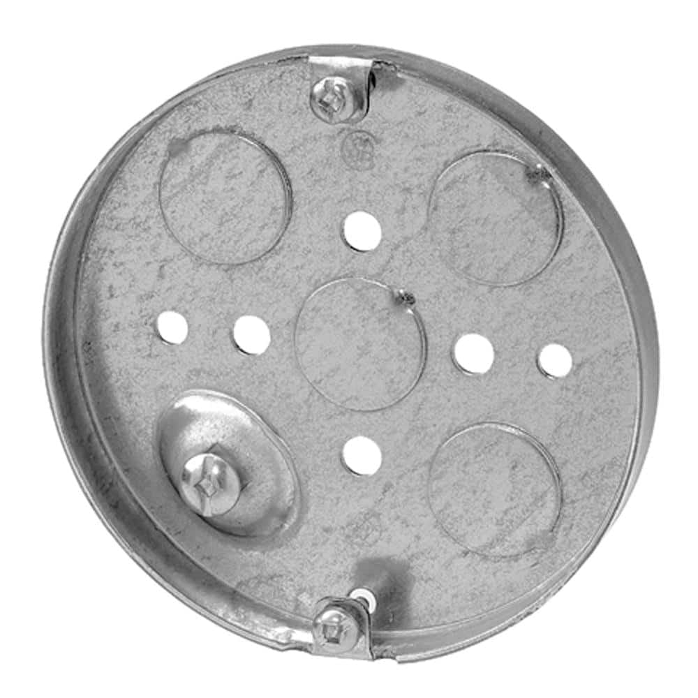 4 in. New Work Metal Round Electrical Outlet Box (Case of 30) - Walmart.com
