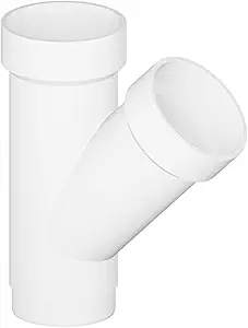 4 in. PVC DWV Wye Street S x H x H, White PVC Drain, Waste & Vent ...