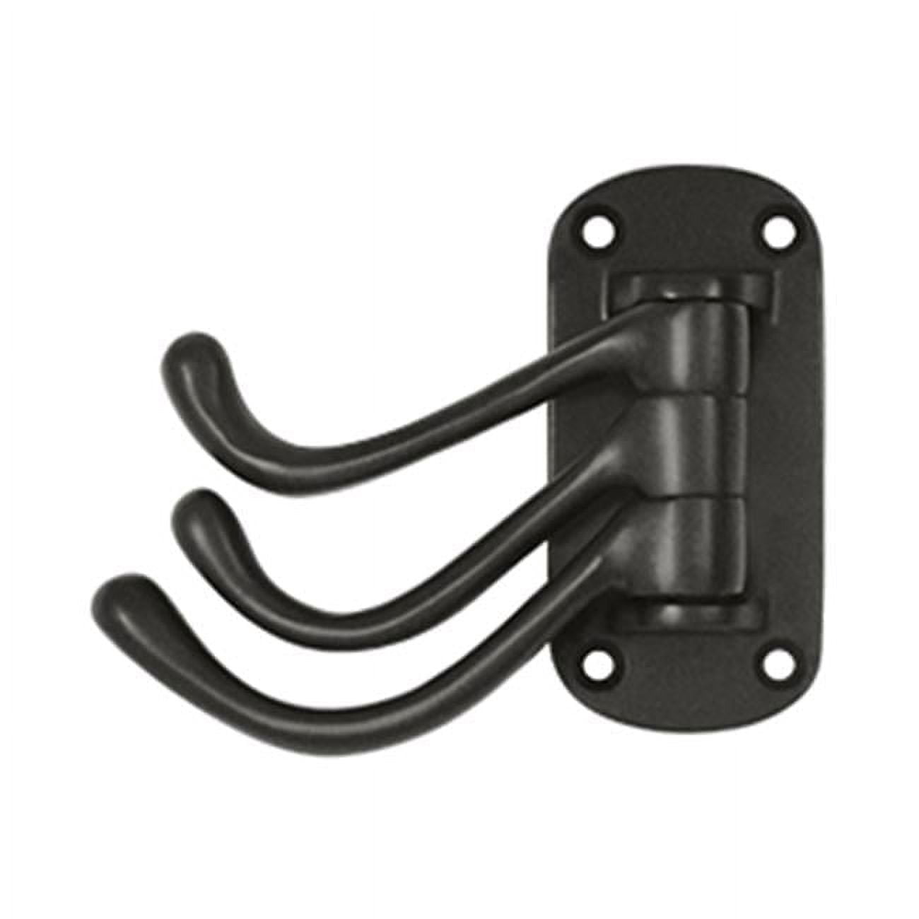 4 in. Projection Heavy Duty Triple Swivel Hook, Oil Rubbed Bronze ...