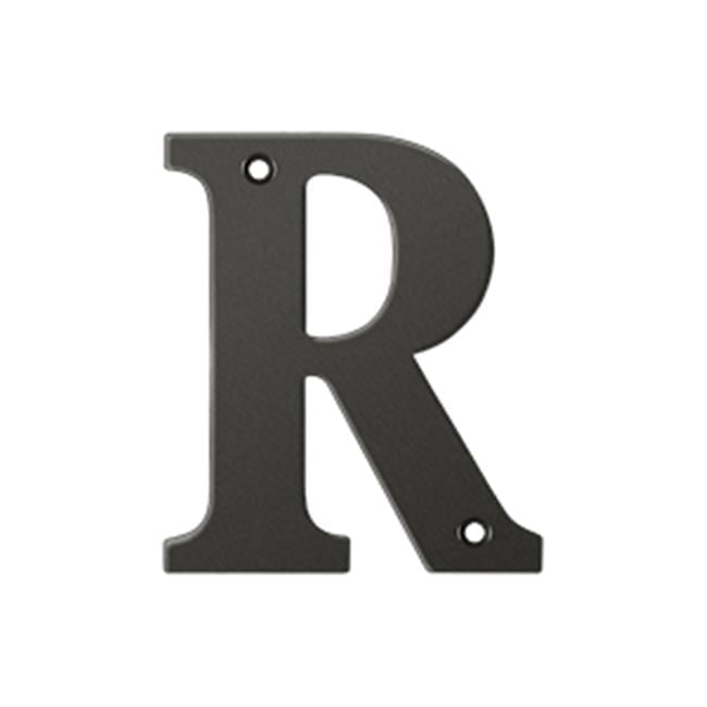 4 in. Residential Letter R, Oil Rubbed Bronze - Solid - Walmart.com