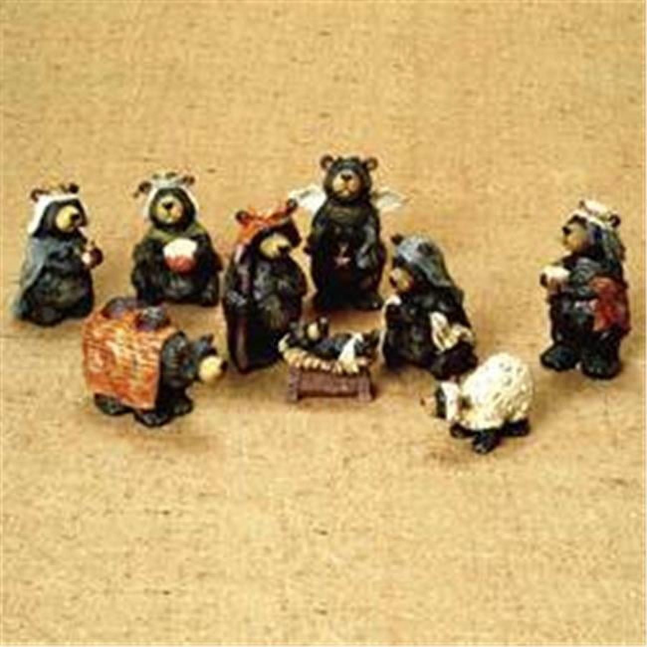 4 in. Resin Nativity Bear Set of 9 Pieces - Walmart.com