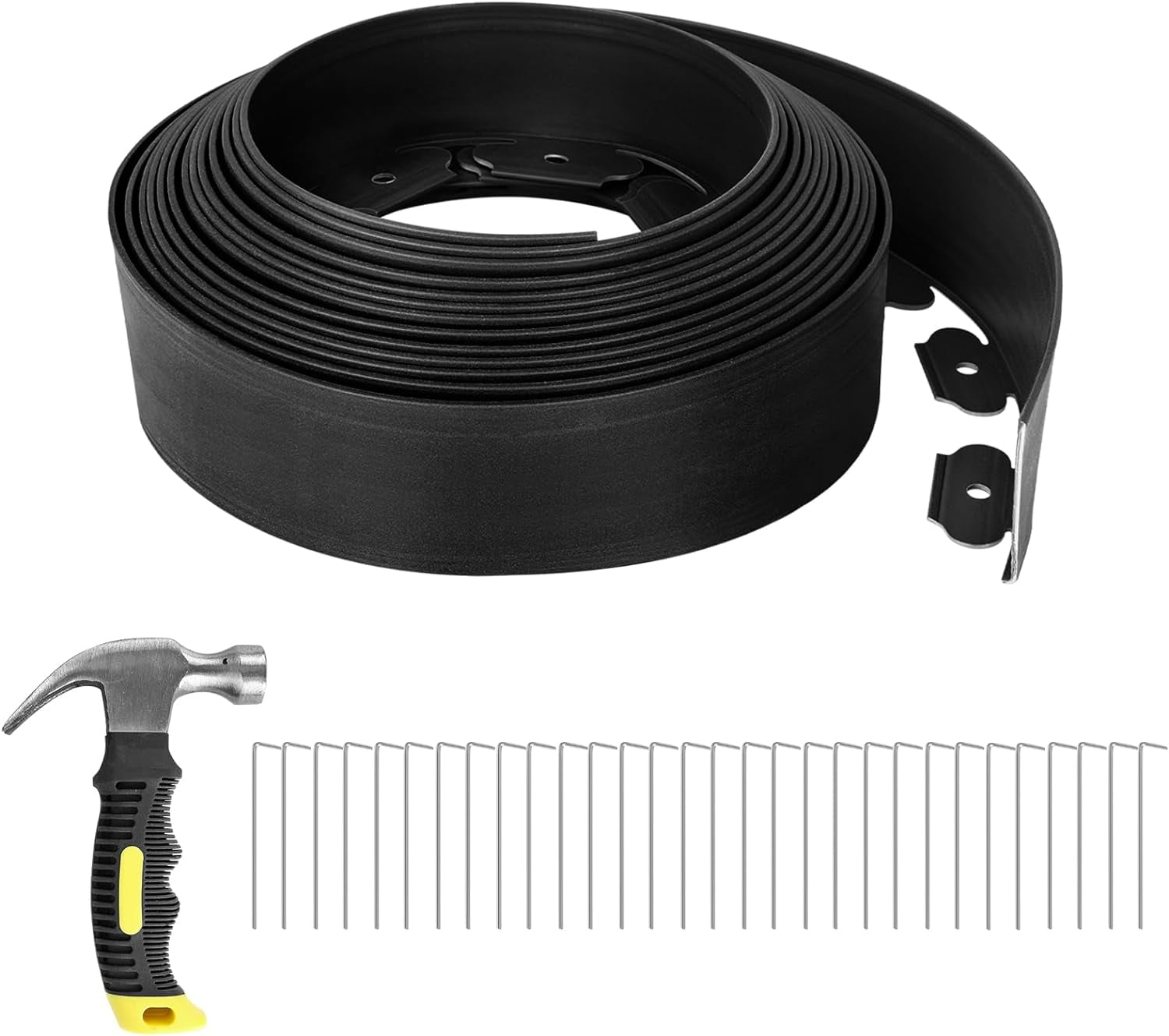 4 in Tall, 33FT Landscape Edging, Rubberific Garden Edging Border ...