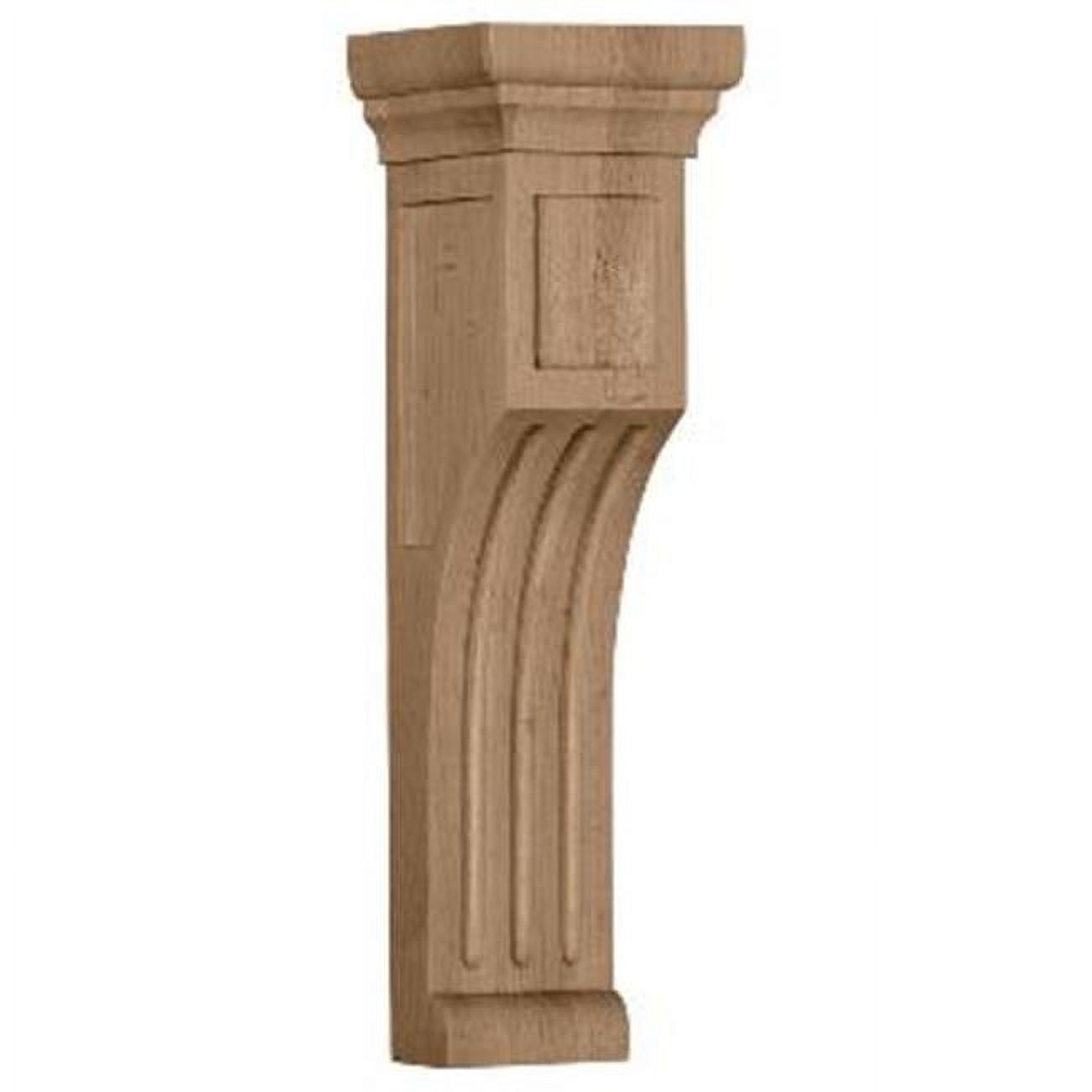 4 in. W x 4 in. D x 14 in. H Recessed Groove Corbel, Maple ...