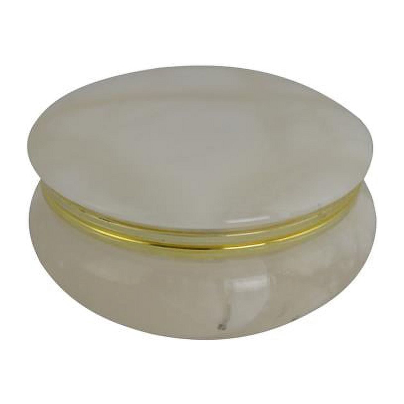 4 in. White Alabaster Trinket Box - Walmart.com