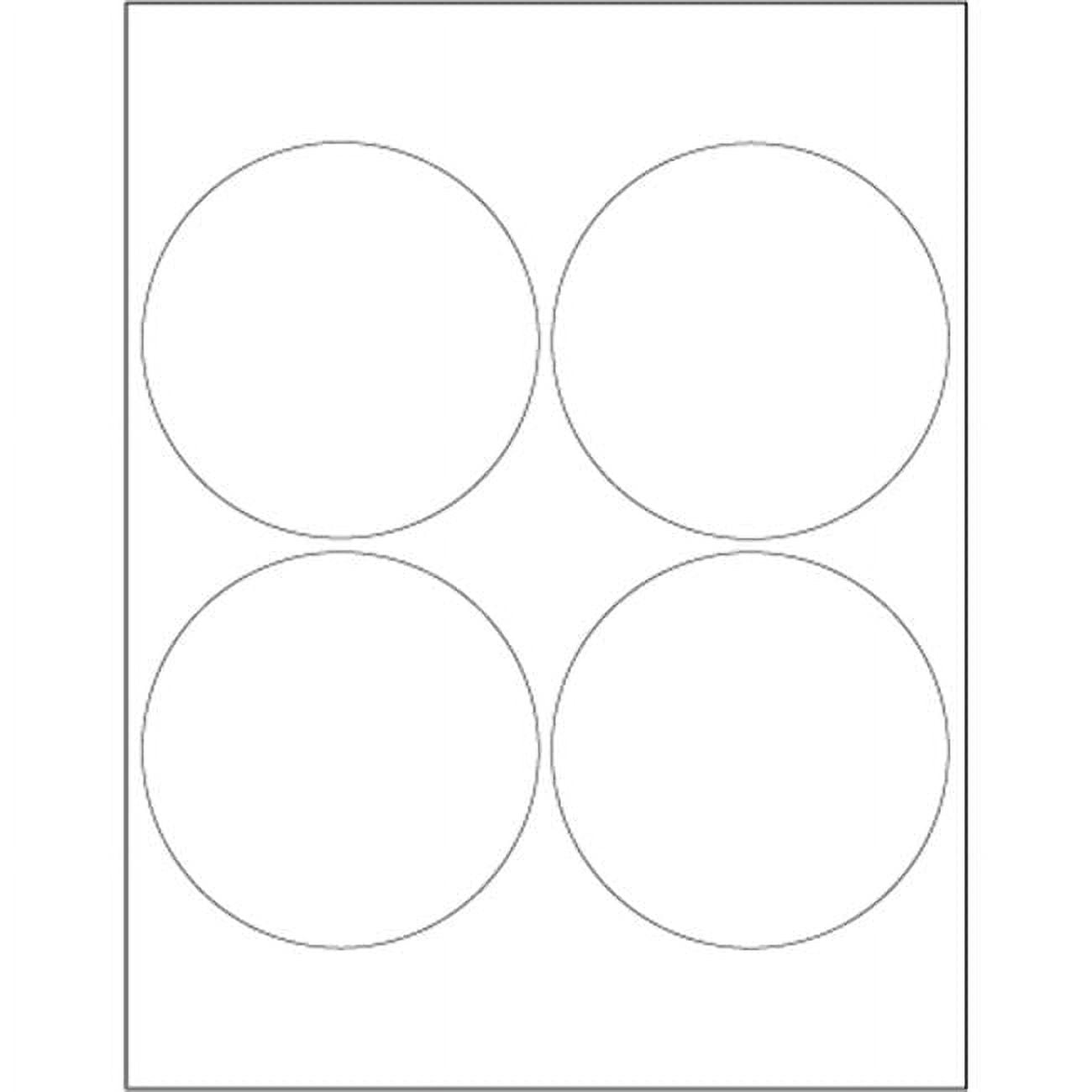 4 in. White Circle Laser Labels - Pack of 400 - Walmart.com