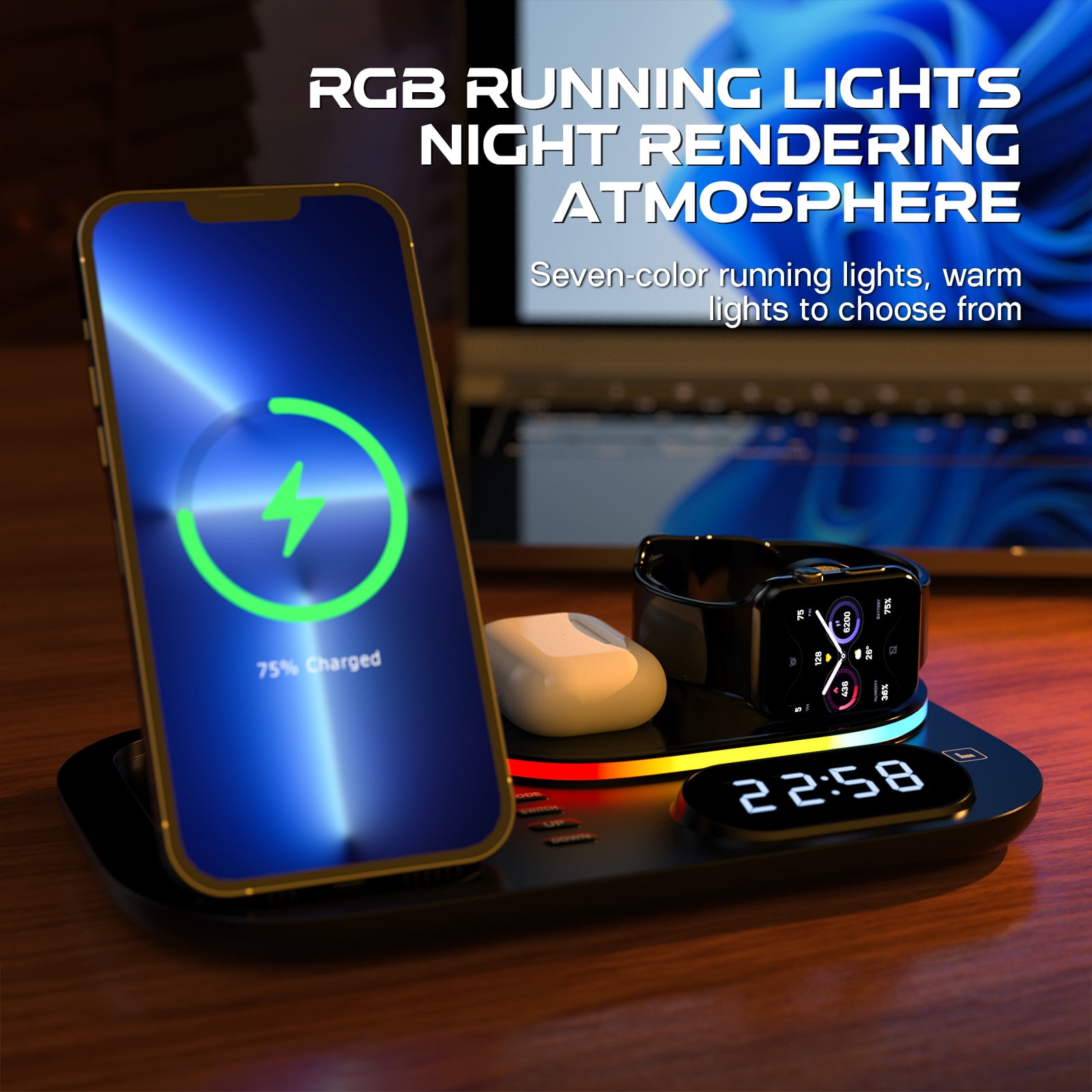 4 in Wireless Charging Living Room Charger - Walmart.com