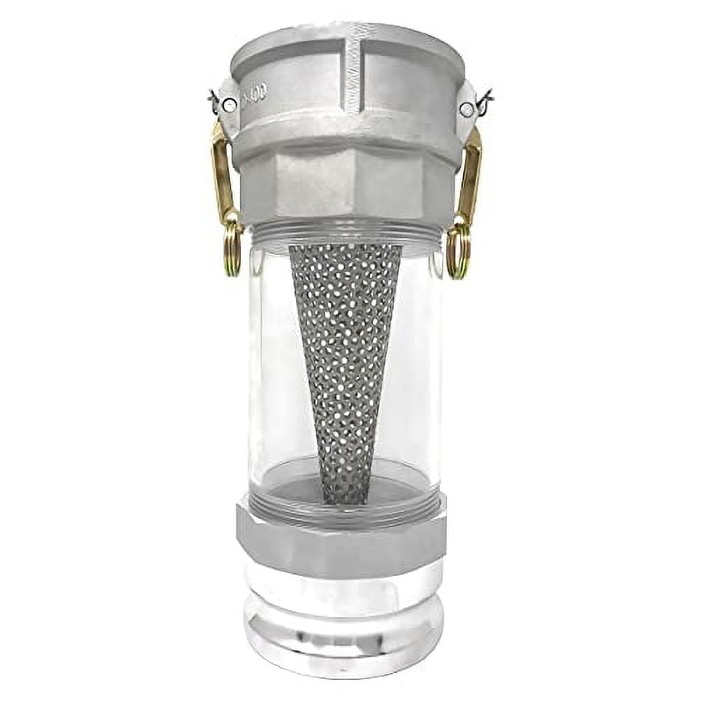 4" in-line Camlock Polycarbonate Sight Glass and Strainer Assembly (CAM ...