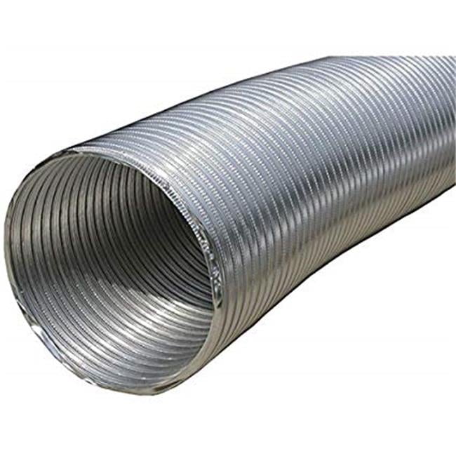 4 in. x 2 ft. Semi-Rigid Push-Fit Duct, Silver - Walmart.com