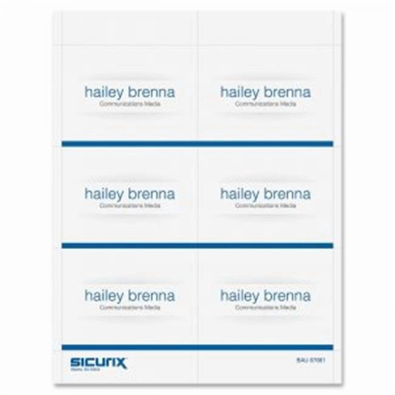4 in. x 3 in. Printable Badge Inserts - 60 Pack - Walmart Business Supplies
