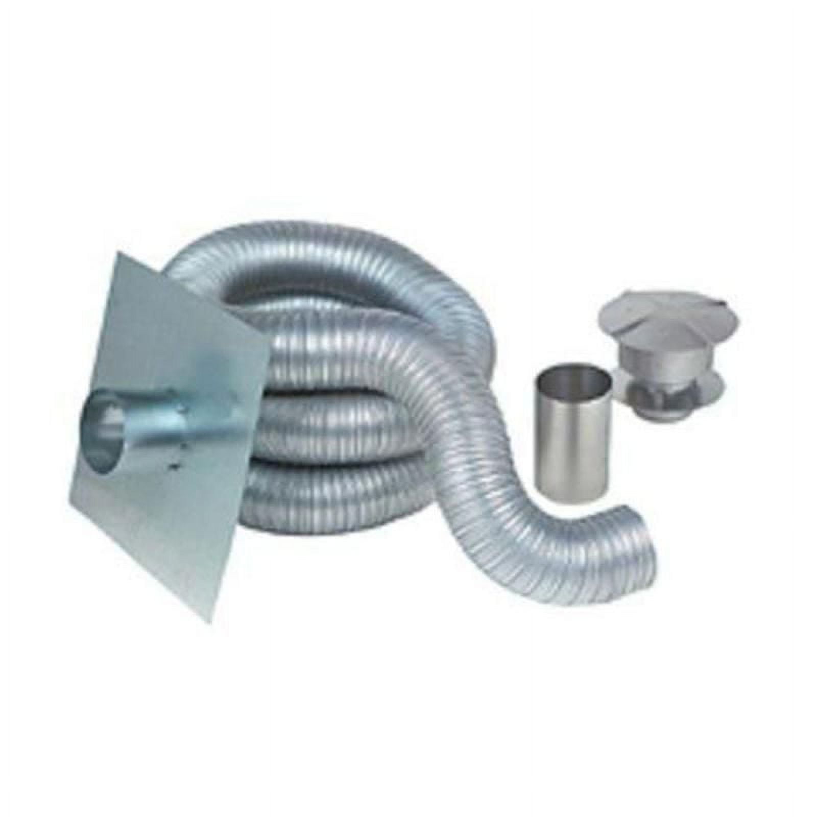 Z-Flex 4 in. x 35 ft. Gas Aluminum Chimney Liner Kit with Triple-Lock ...