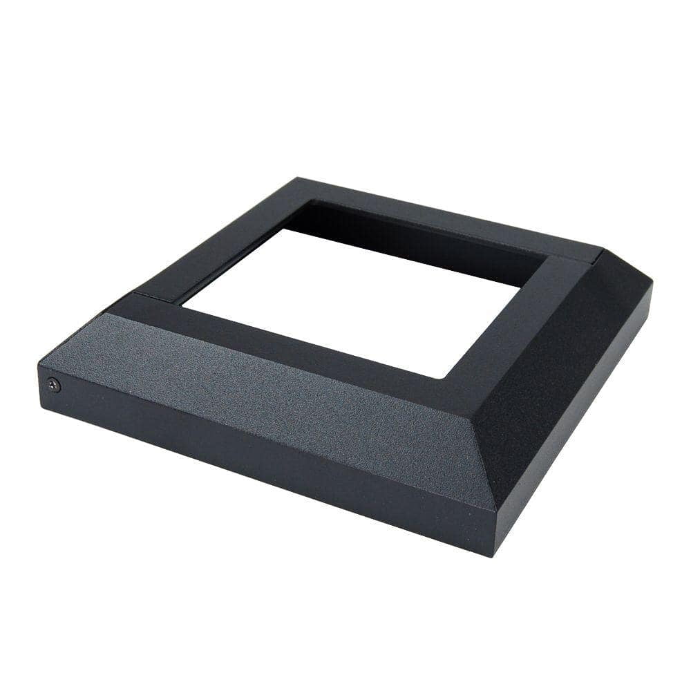 4 in. x 4 in. Black Sand Aluminum Deck Post Base Cover - Walmart.com