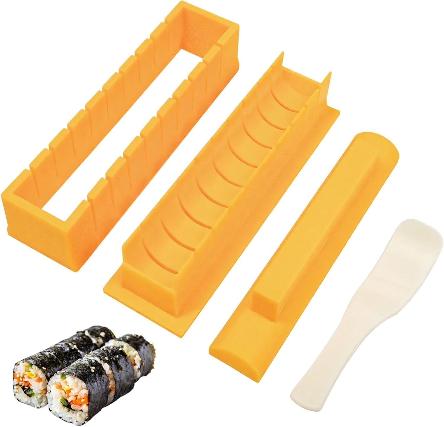 4 in1 Beginner Sushi Making Kit, DIY Home Sushi Maker Mold, Easy Round ...