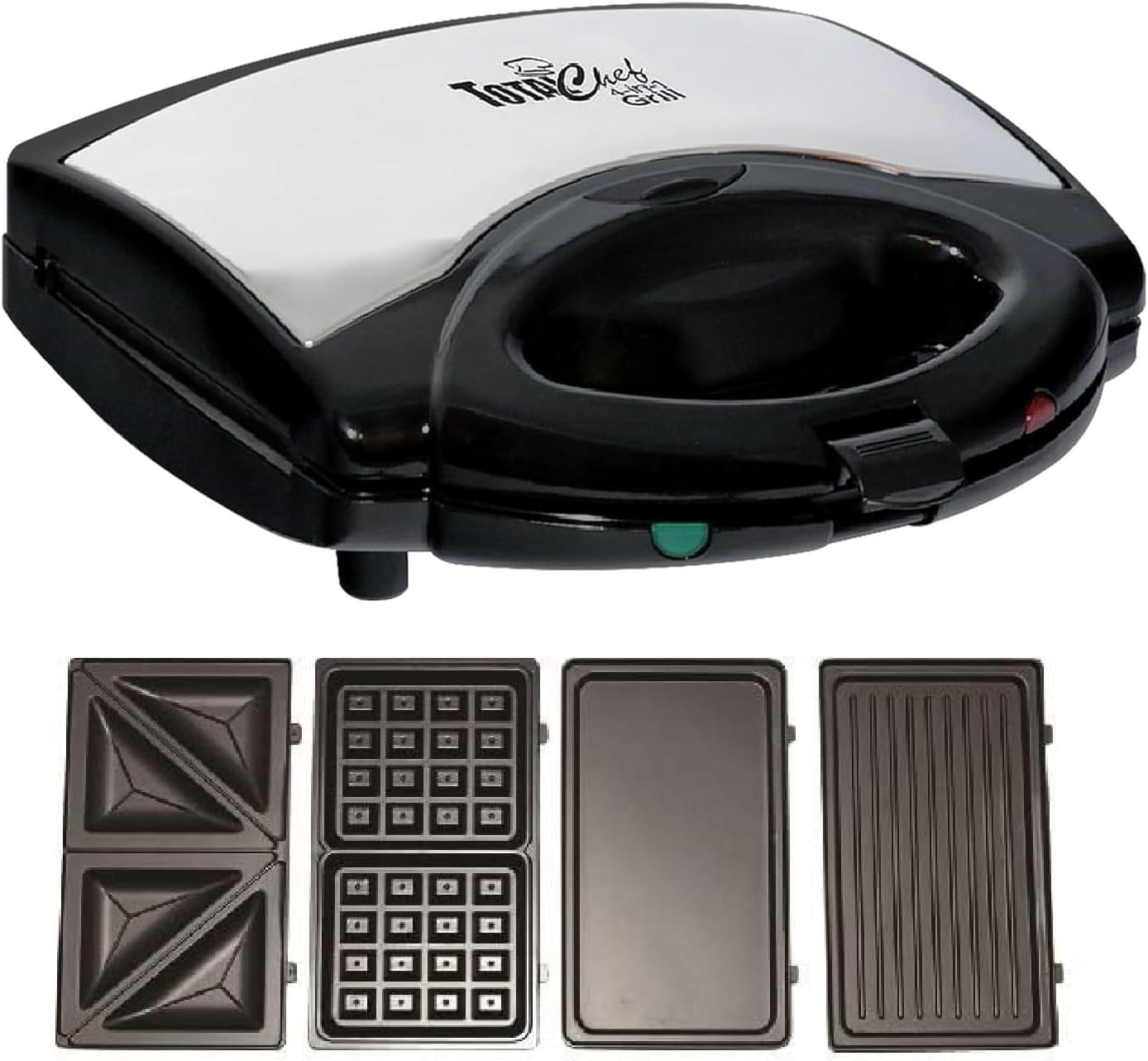 4 in1 Grill Waffle Maker - Sandwich, Panini Press Machine, Electric ...