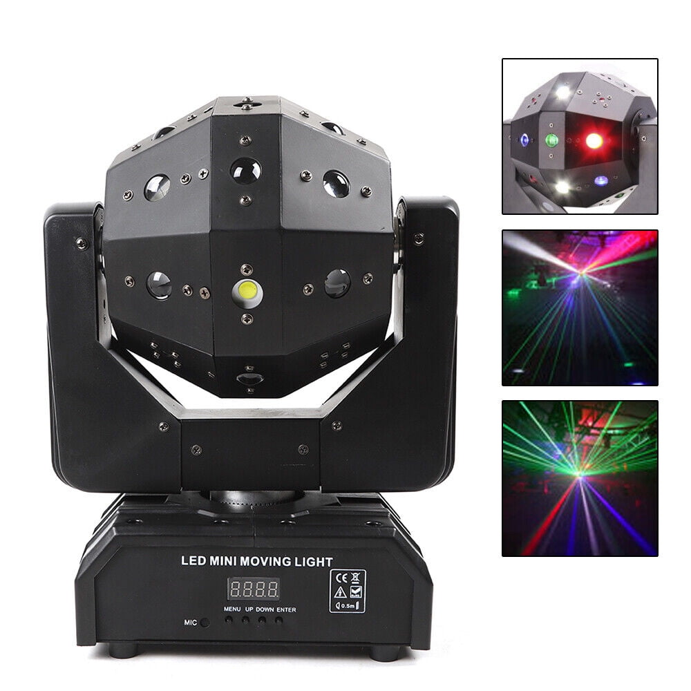 4 in1 LED Laser Stage Light RGBW Moving Head Lamp 27*18*33cm Stage ...