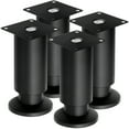 4 inch / 10cm Metal Furniture Legs, Tchosuz Pack of 4 Modern Stainless ...