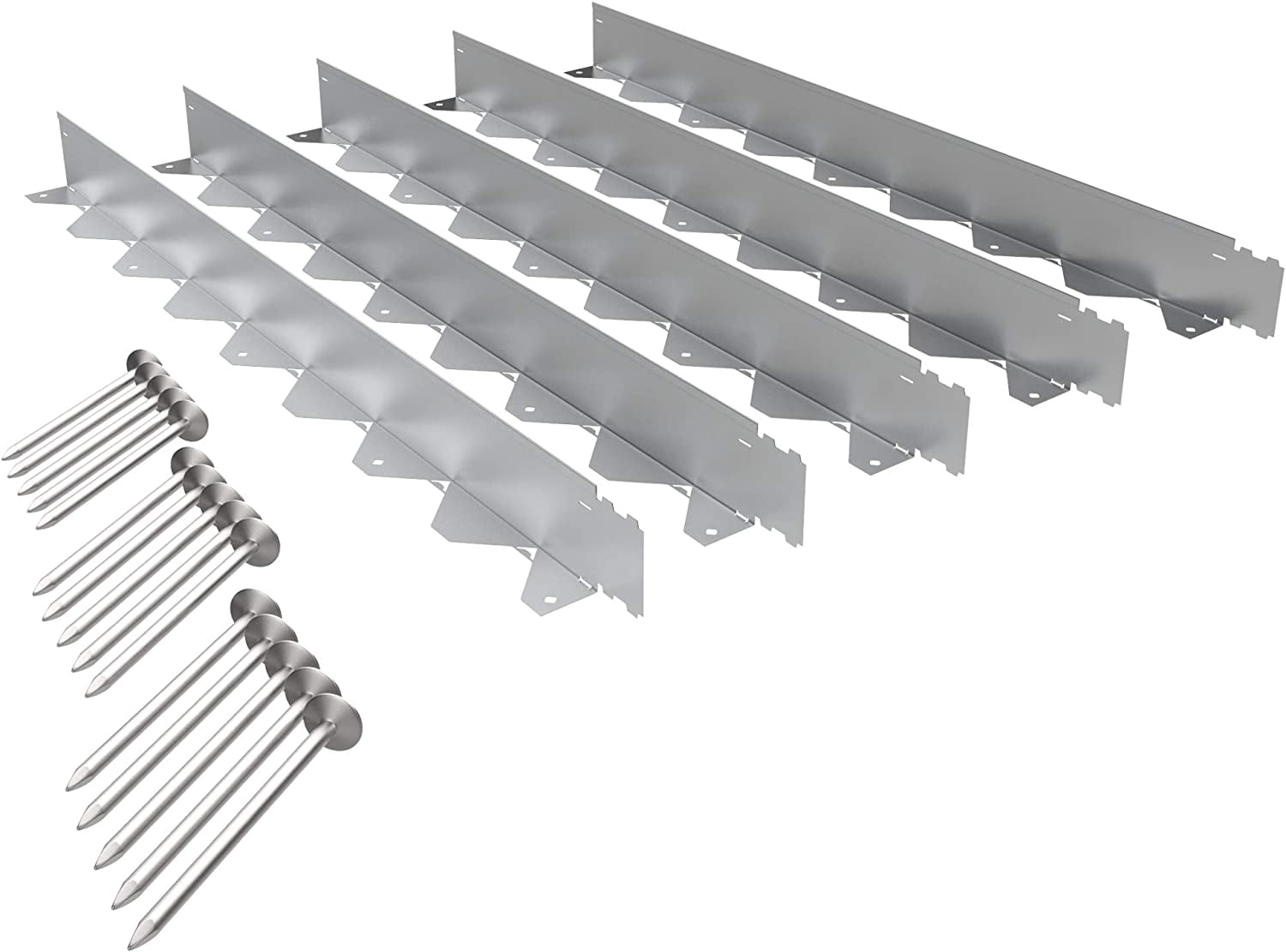 4 inch Aluminum Edging Complete Set with Included Installations Nails ...