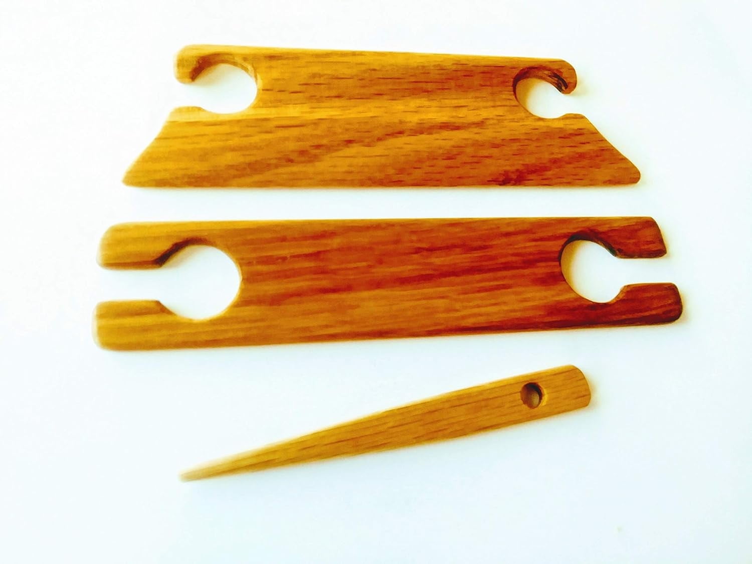4 inch Beveled Inkle Shuttle, Tablet Weaving with Shuttle and Needle ...