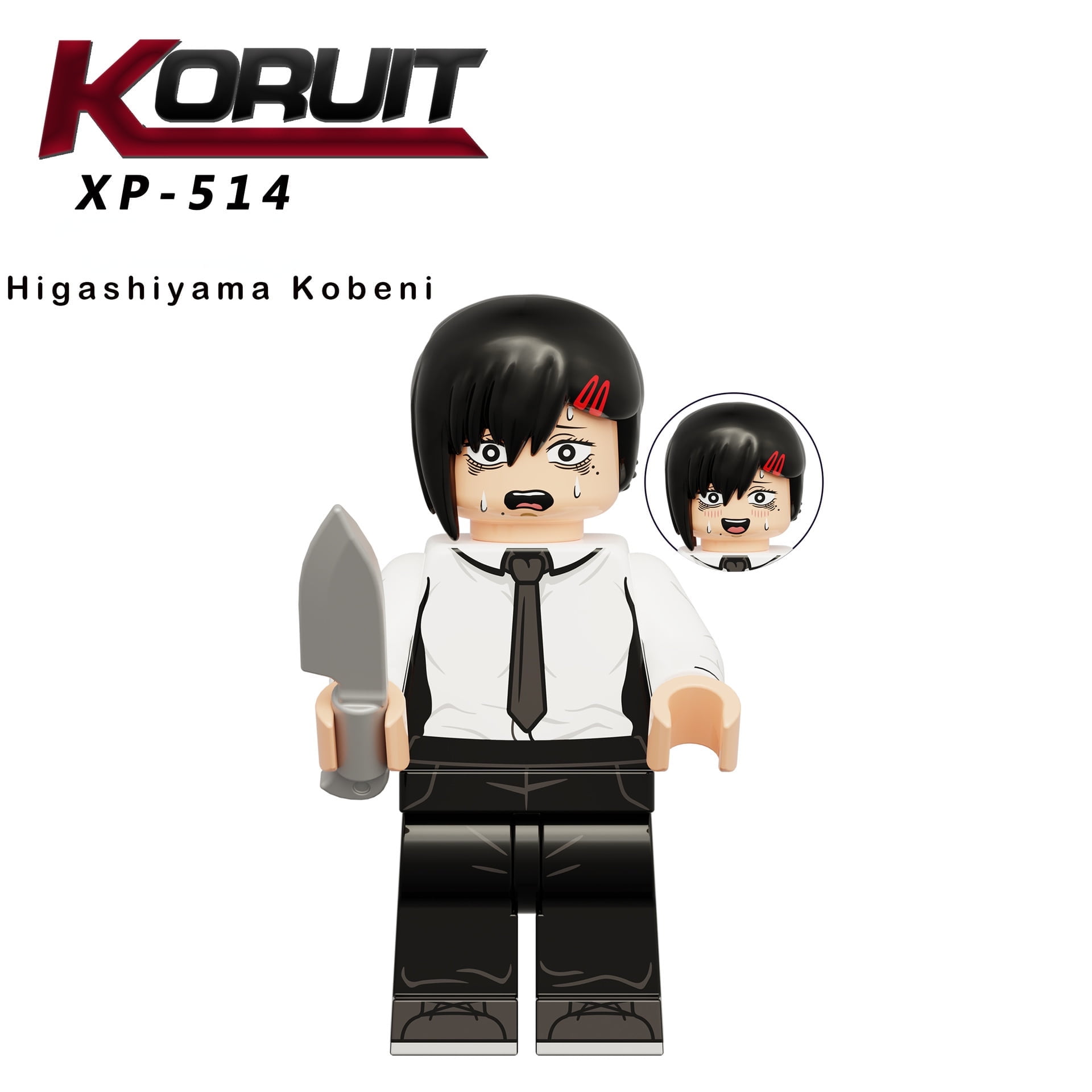 4-inch Chainsaw Man Building Block Figures Set | Denji & Makima ...