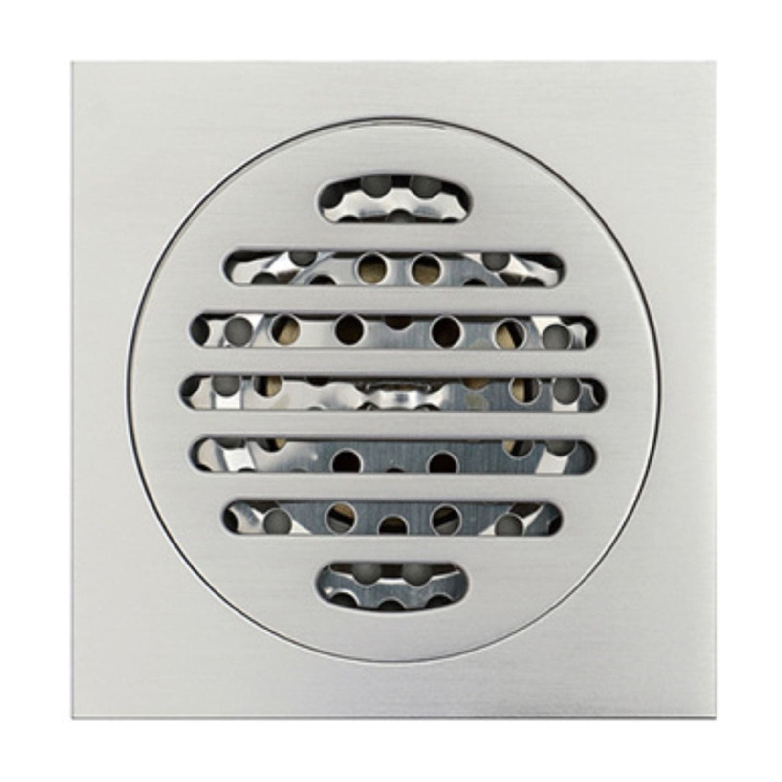 4 inch Chrome Copper Shower Drain with Tile Insert Grate Removable ...
