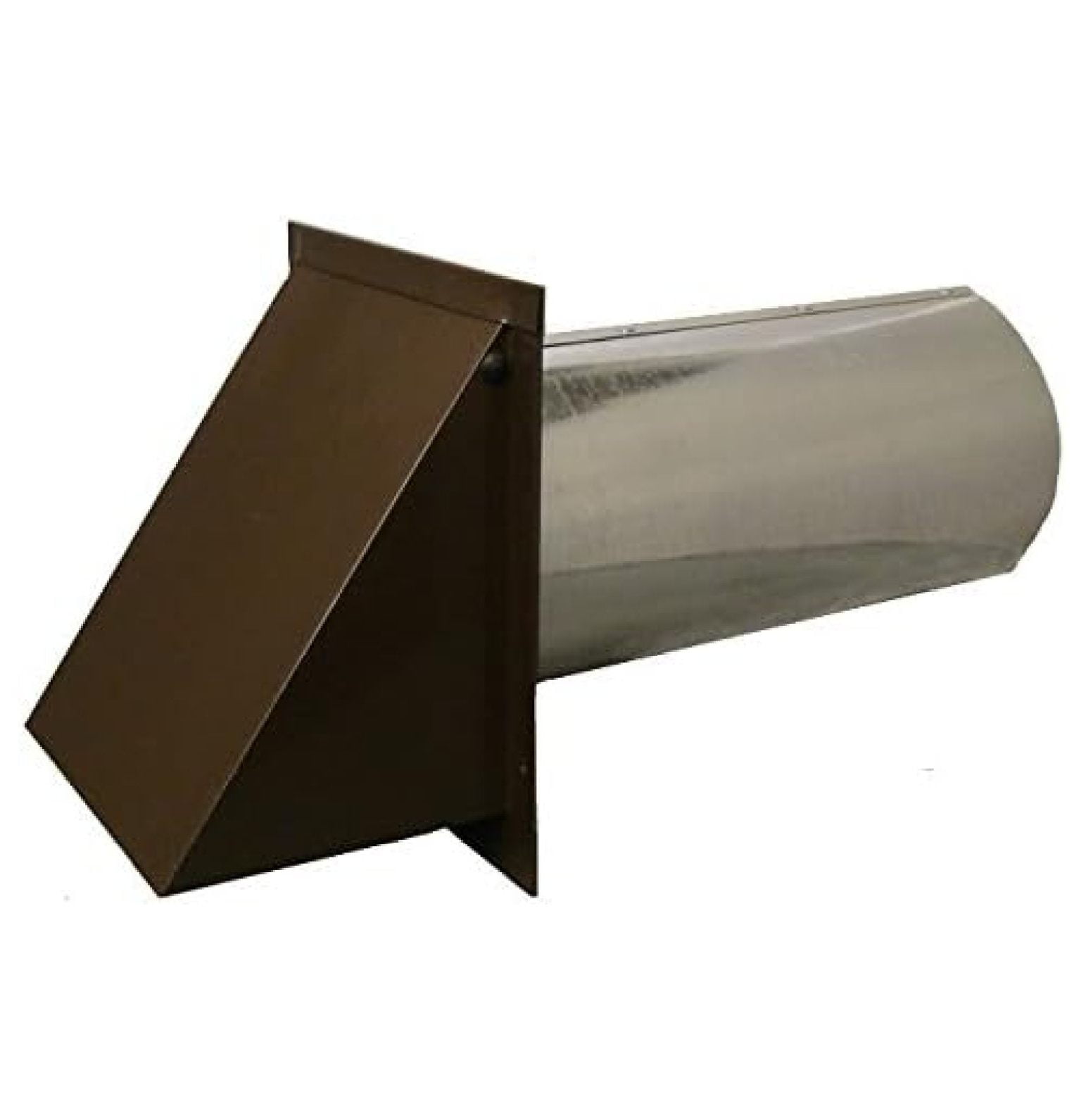 4 inch Deluxe Dryer Vent, Steel with Magnetic Damper (Brown) - Walmart.com