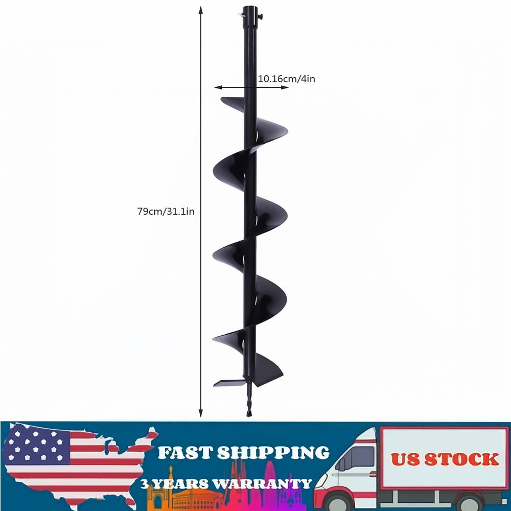 4-inch Earth Auger Drill Bit Post Hole Drill Bit Replacement - Walmart.com