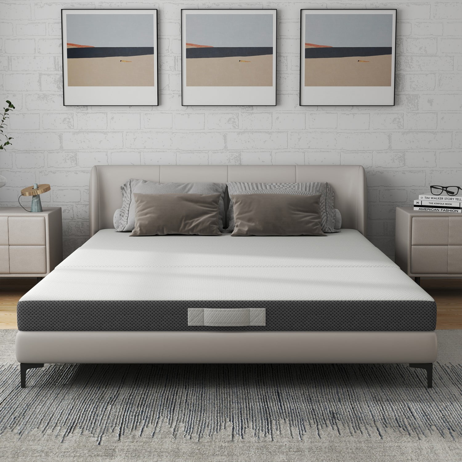 4-inch Full memory foam mattress Triple Fold Mattress Cool & Breathable ...