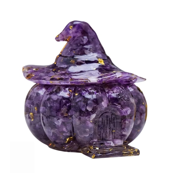 4 inch Halloween Candy Jar Storage Box, Crystal Crushed Stone Epoxy ...