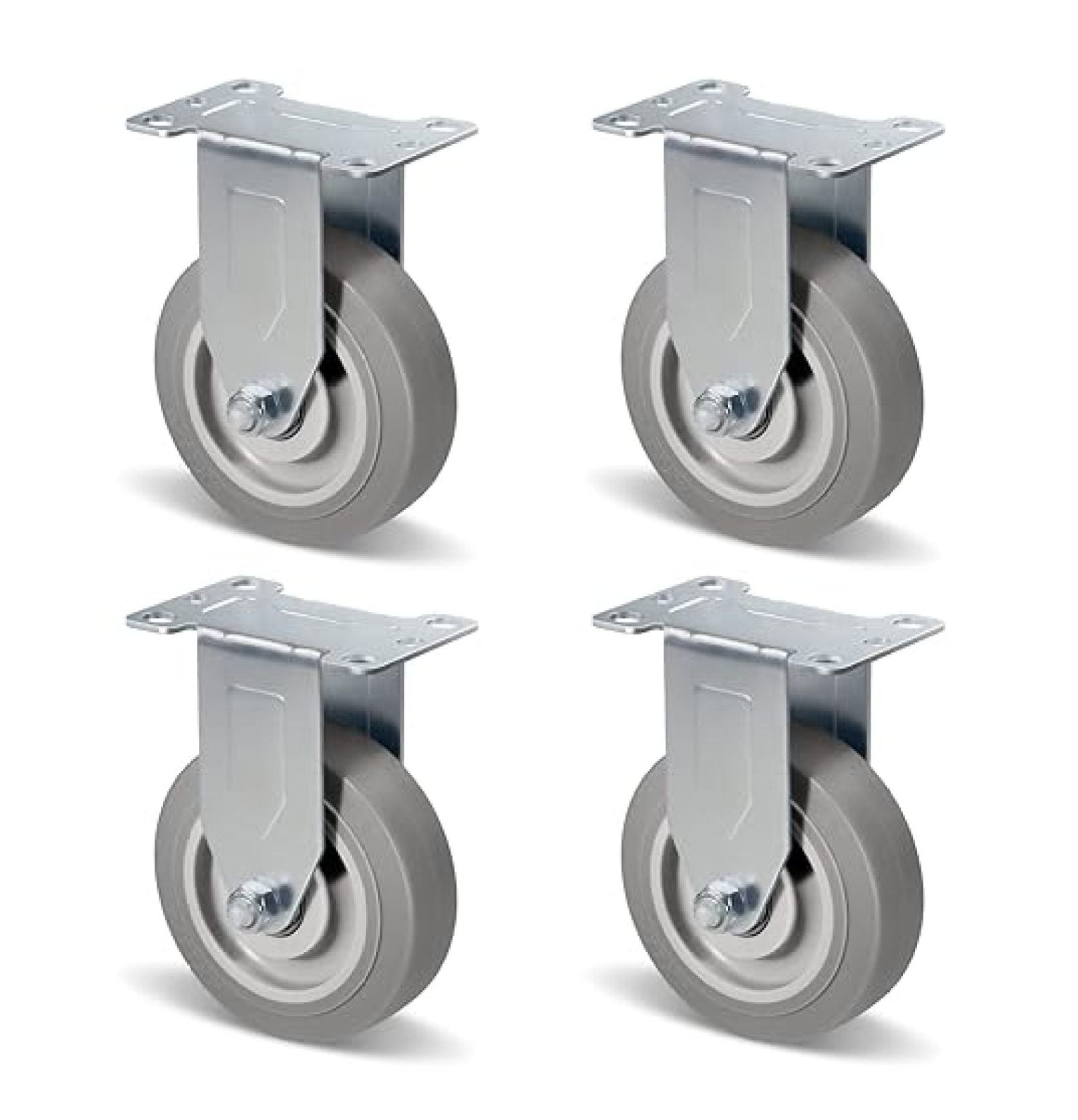 4 inch Heavy Duty Casters, Casters Set of 4 with 1200lbs Total Capacity ...