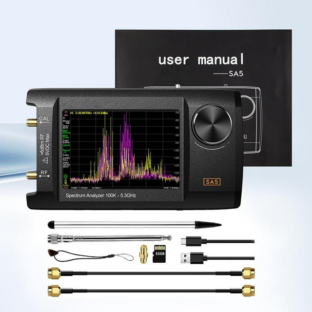 4-inch IPS LCD SA5 Multi-function Handheld Spectrum Analyzer 100k-5 ...
