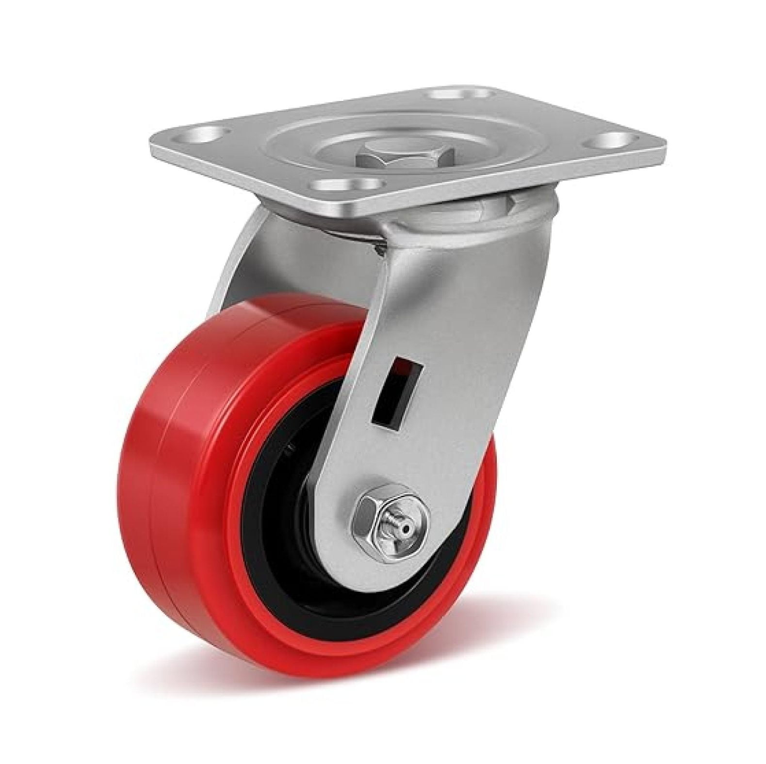 4 inch Industrial Casters-Polyurethane on Polyolefin Swivel Casters ...