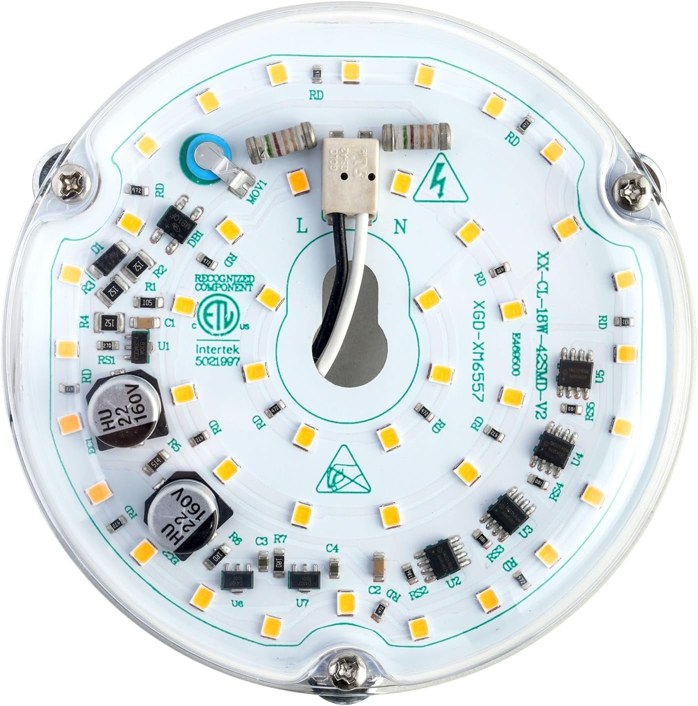 4 inch LED Retrofit Light Kit for Ceiling Fan Light Replacement Panel ...