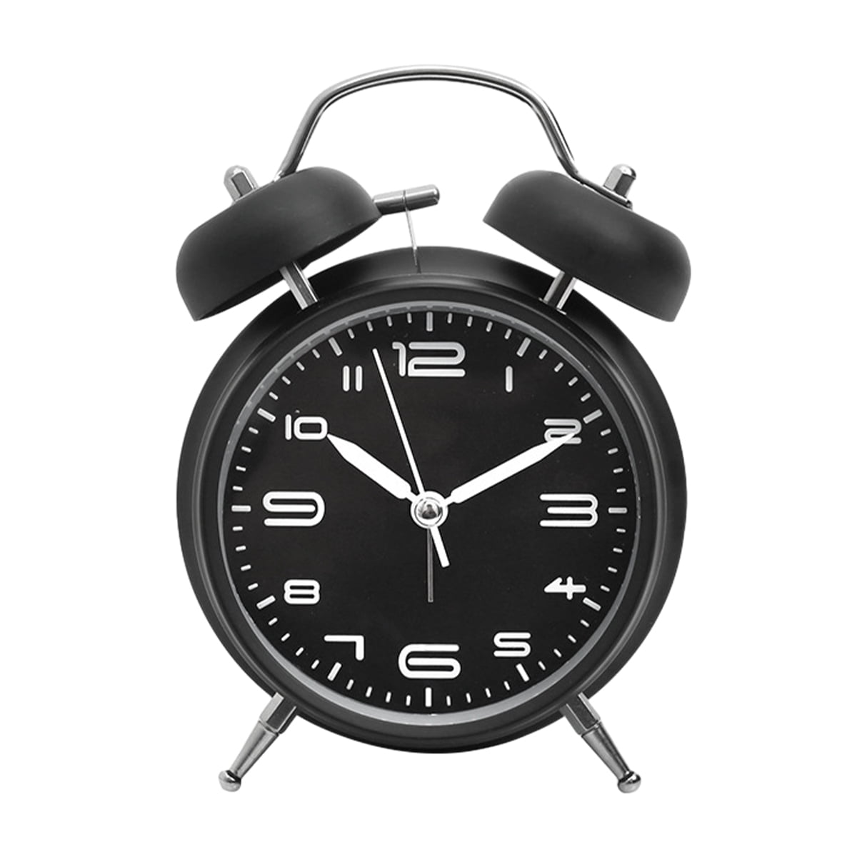 4 inch Loud Alarm Clock for Heavy Sleepers,Non-Ticking Silent,Night ...