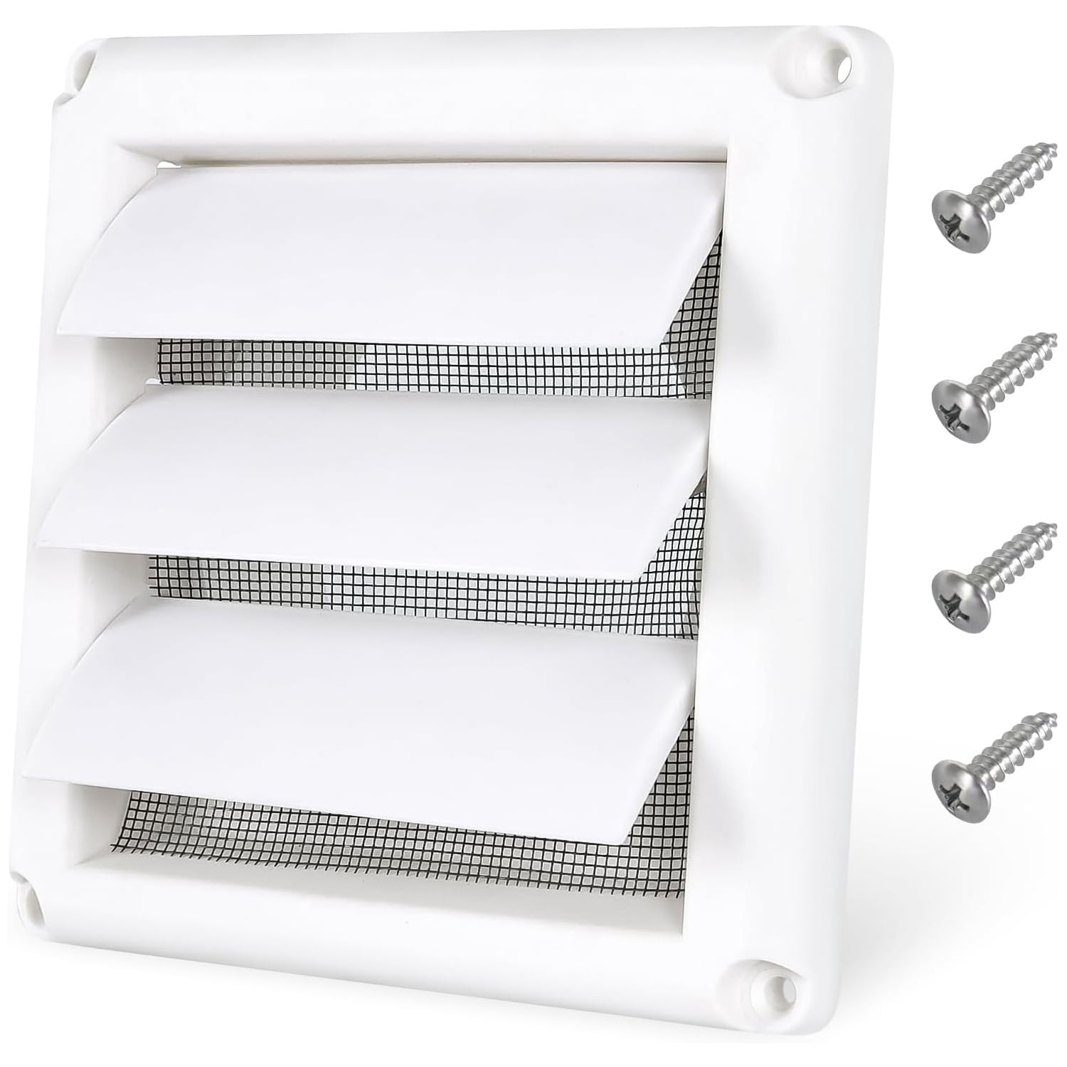 Detetap 4" Dryer Vent Cover for Exterior Wall Vent Hood Outlet Airflow ...