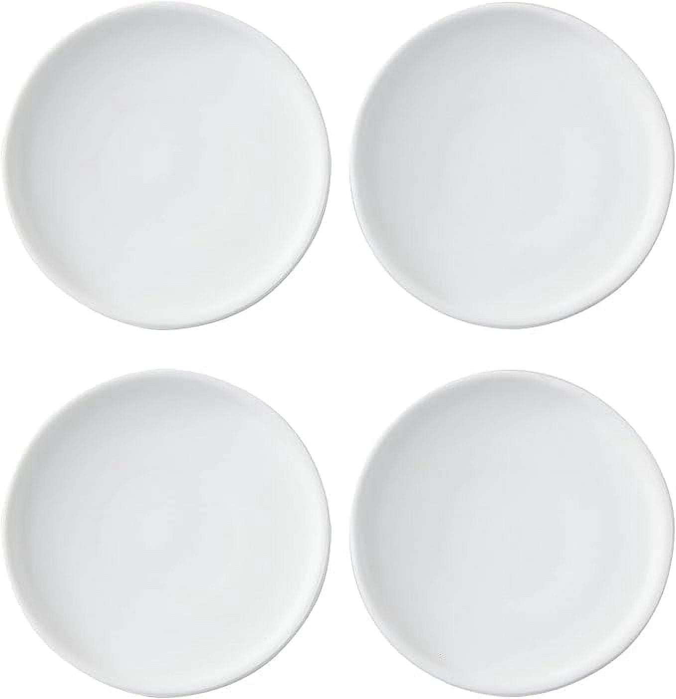 4 inch Matte White Ceramic Plant Saucer (4 Pack)-Ceramic Drainage Tray ...