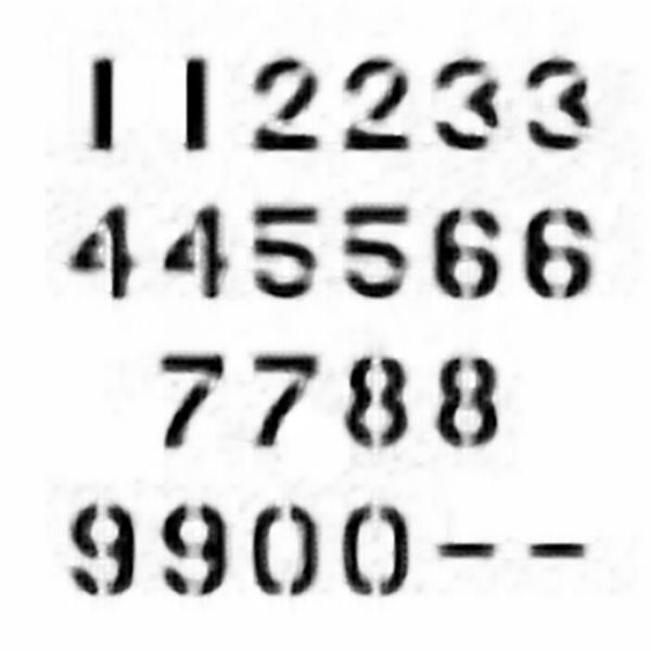 4 inch Military Number Stencil Set | Large Font | 10 mil | Paint ...