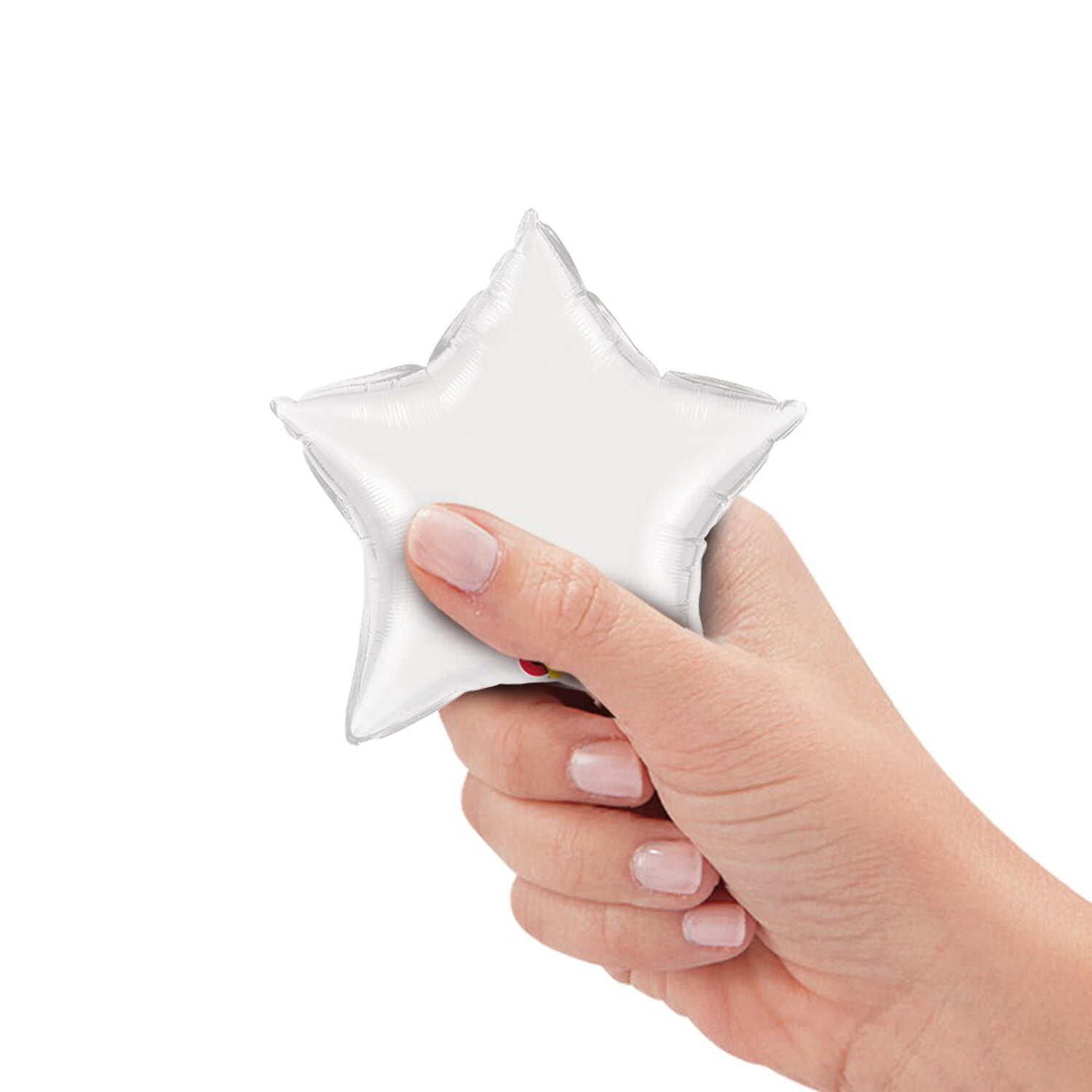 4 inch Mini Star - White (Air-Fill Only) Foil Mylar Balloon - Party ...