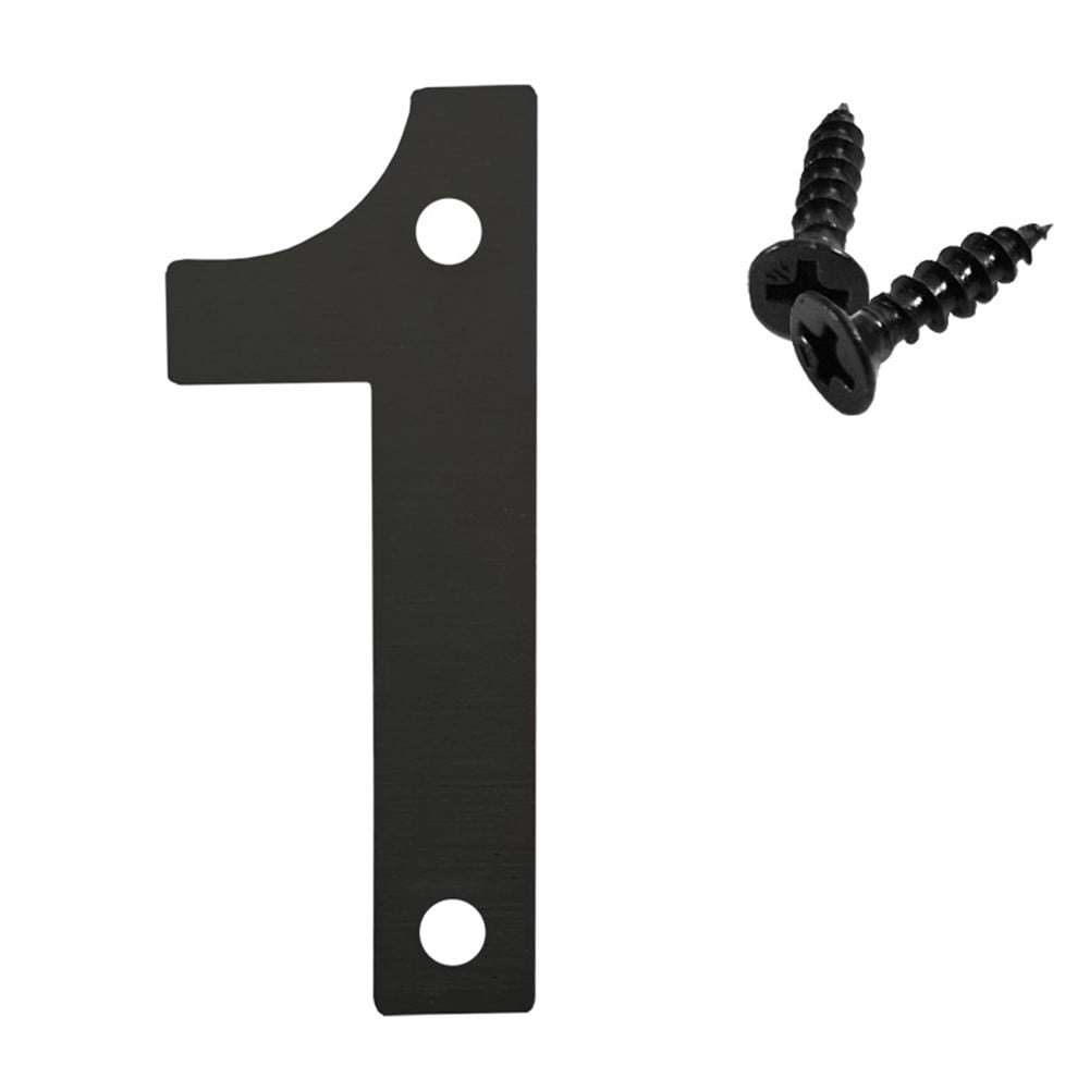 4 inch Modern Floating Outdoor Mailbox House Numbers Black Shadow Home ...