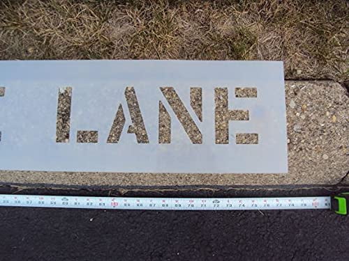 4 inch NO Parking FIRE Lane Stencil. (1) Piece. LDPE. 1/16" Thickness ...