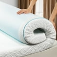 King Size 4 inch Gel Memory Foam Topper, Non-Slip, Washable Cover ...