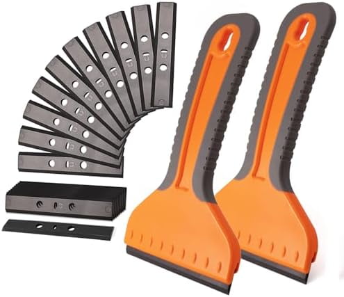 4-inch Plastic Razor Blade Scraper, 2 PCS Big Blade Paint Scraper ...